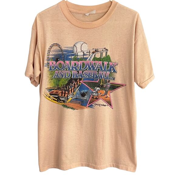 Shirts | Rare Vintage Single Stitch Boardwalk Baseball Theme Park Shirt ...